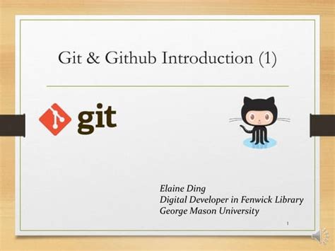 Intro To Git And Git Hub Ppt