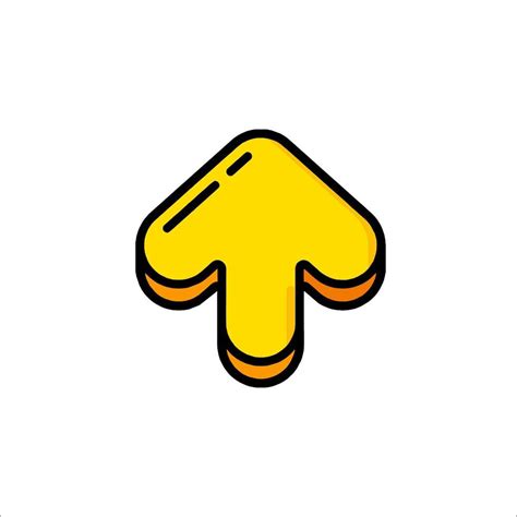 Yellow Arrow Icon Illustration 52688655 Vector Art At Vecteezy