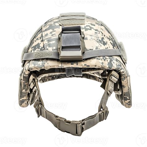Camouflage Helmet Equipped With A Camera And Sturdy Strap 55454783 Png