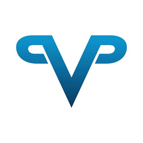 Pvp Letter Logo Design Template Blue 75265671 Vector Art At Vecteezy
