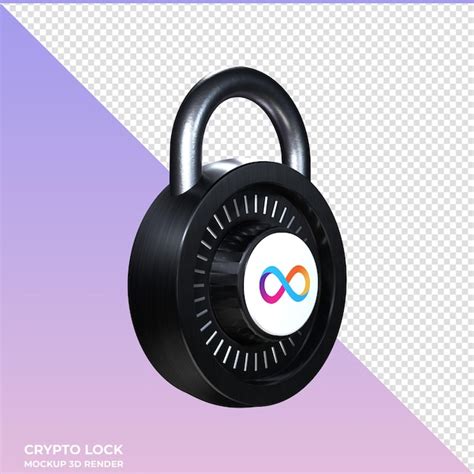 Premium Psd Crypto Lock Internet Computer Icp 3d Icon
