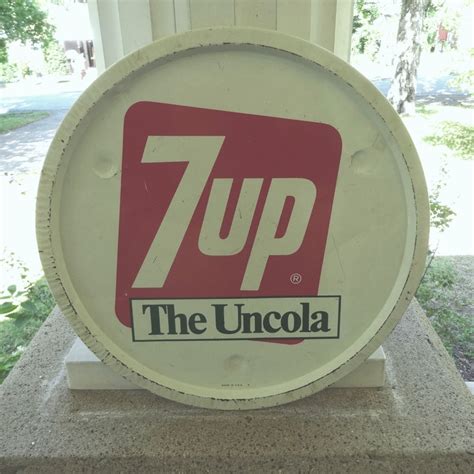 7up Uncola Metal Serving Tray From Early 1970s 125 Inches Diameter Made In Usa Advertising