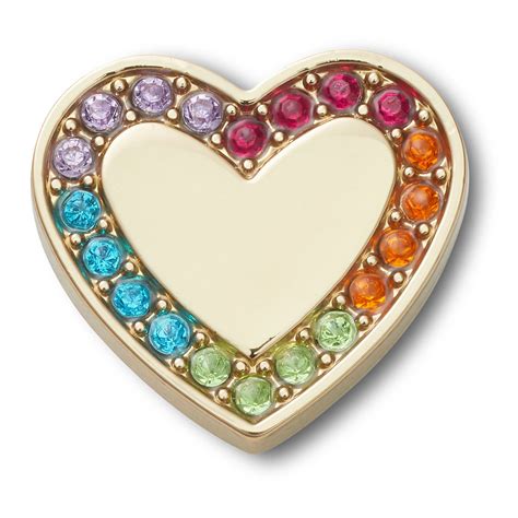 Festival Gold Encrusted Heart Jibbitz Crocs South Africa