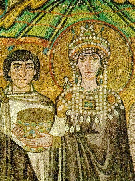 Justinian And Theodora Byzantine Art Byzantine Mosaic Ancient Art