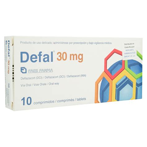 Comprar Defal 30 Mg Precio Indicado Por Unidad Walmart Costa Rica