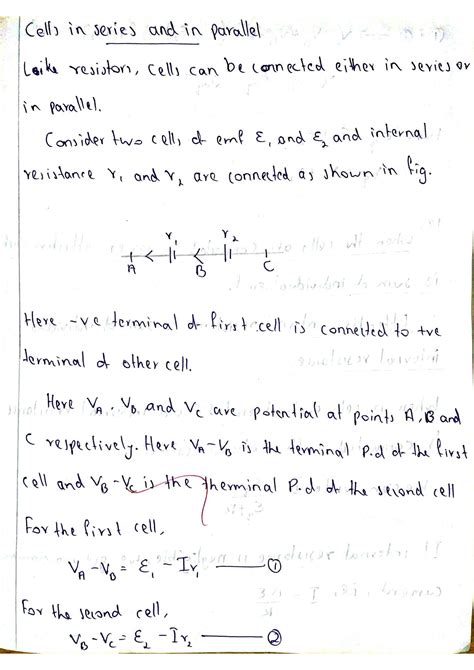 Solution Cells In Series And Parallel Derivation Studypool