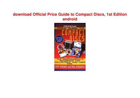 Ppt Download Official Price Guide To Compact Discs 1st Edition