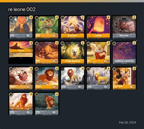 Re Leone 002 Lorcana Deck Lorcanagg