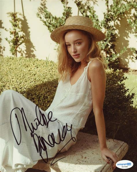 Phoebe Dynevor Bridgerton Sexy Signed Autograph Acoa 8x10 Rare Full