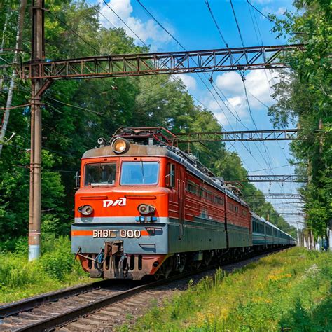 The Electric Locomotive Vl10 With The Inscription Vl10 With Freight