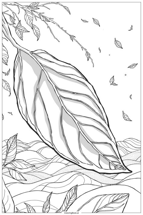 64 Leaf Coloring Pages Free Pdf And Png Printables