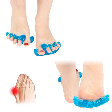 Ccw 1 Pair Toe Separator Nail Art Silicone Finger Pedicure Foot