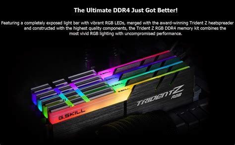 Amazon In Buy G SKILL Trident Z RGB GB GB DDR MHz CL V Desktop
