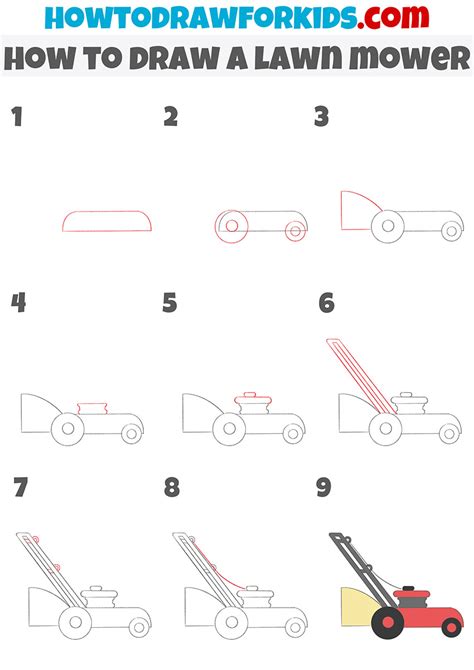 How to Draw a Lawn Mower: Easy Steps for Beginners