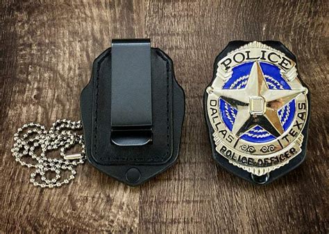 Police Badge Holders Turner Leatherworks
