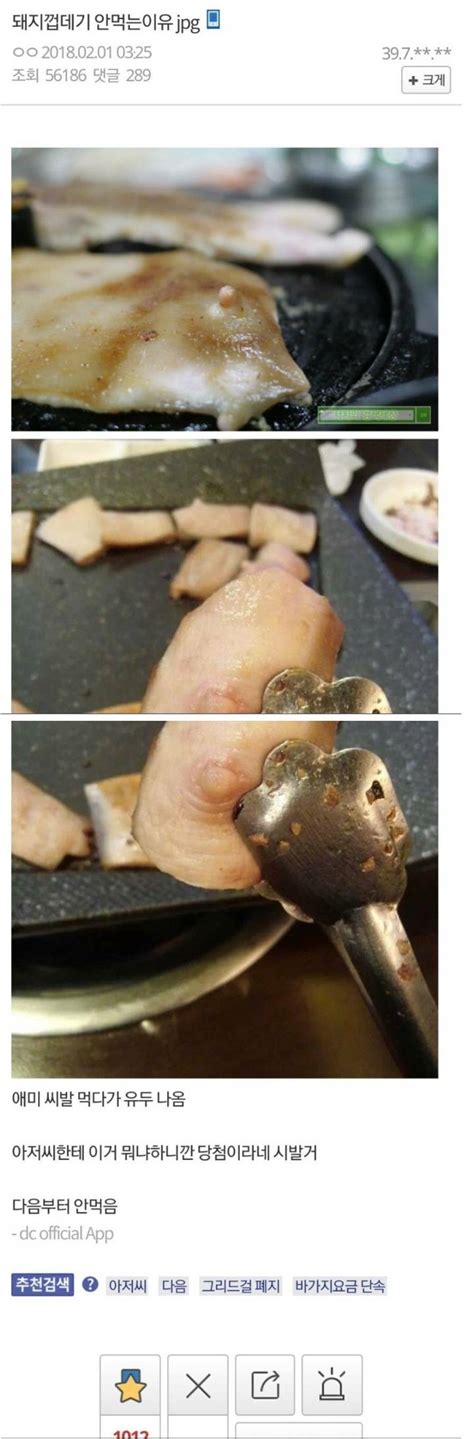 돼지 껍데기를 못먹게된 이유 인스티즈 Instiz 이슈 카테고리