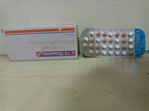 Prazopress Prazosin Hydrochloride Ops Tablets Sun Pharmaceutical