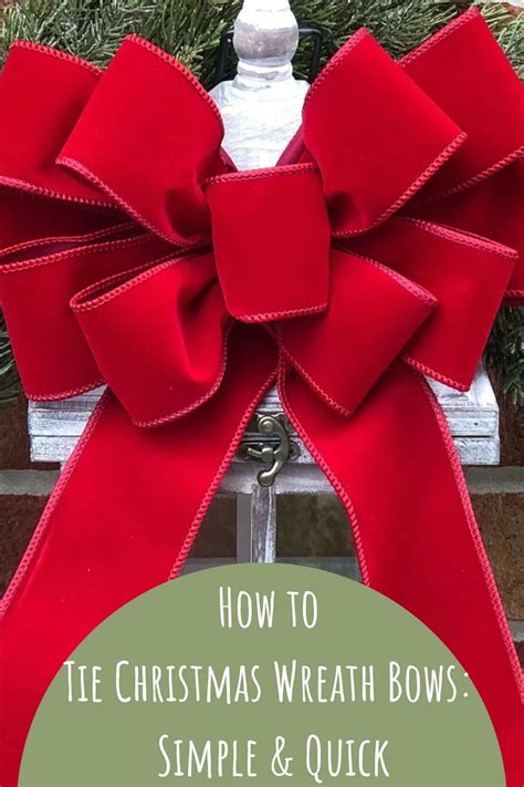 How To Tie A Bow Tie For A Wreath At Lisa Hawke Blog