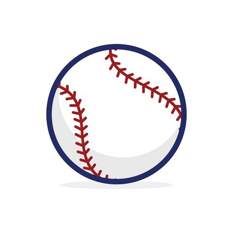 Baseball Ball Vector Icon Isolated On White Background 22587700 Vector
