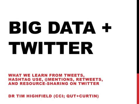 big data twitter ppt