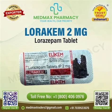 Lorakem 2mg At ₹ 1900strip Lorazepam In Thane Id 2856588039333