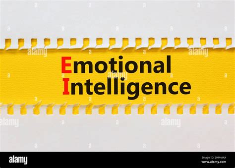 Ei Emotional Intelligence Symbol Concept Words Ei Emotional