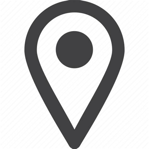 Circle Grey Location Map Map Pointer Mobile App Simple Shape