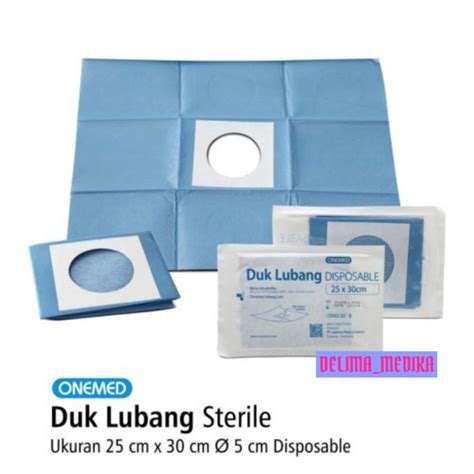 Jual Duk Lubang Steril 30cm X 25cm Onemed Doek Lubang Steril 25cm X