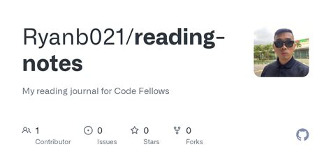 Github Ryanb021reading Notes My Reading Journal For Code Fellows