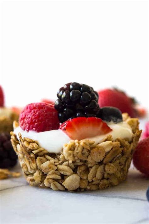 Granola Cups With Yogurt And Fruit At Mary Benally Blog
