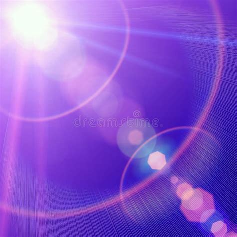 Sunshine Background With Lens Flare Stock Illustration Illustration