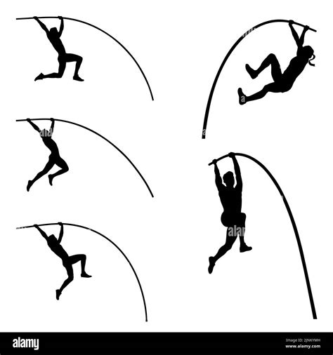 Pole Vault Girl Clip Art
