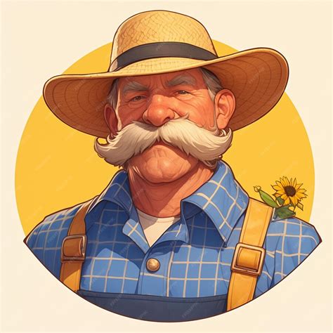 Kosovan Man In Traditional Farmers Attire Premium Ai Generated Vector