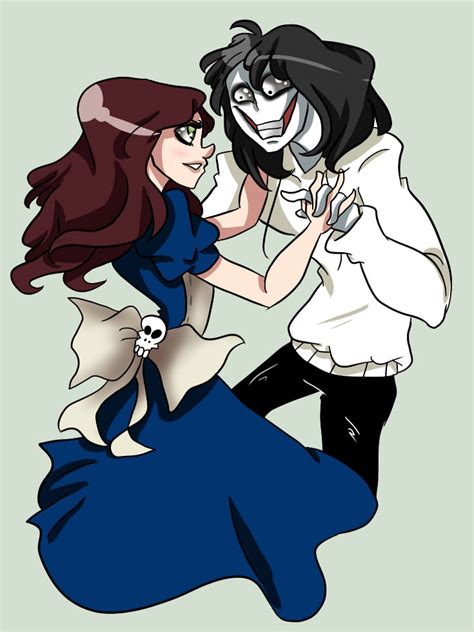 Jeff The Killer And Alice Liddell By Beccalupin On Deviantart