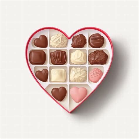 Delicious Heart Shaped Box Filled With Assorted Chocolates Perfect For