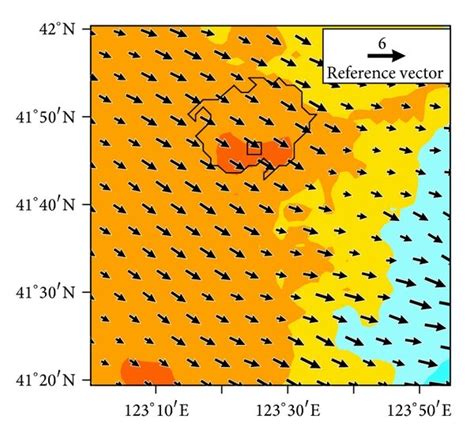 The 10 M Wind Vector Fields And 2 M Temperature Fields Of Shenyang On