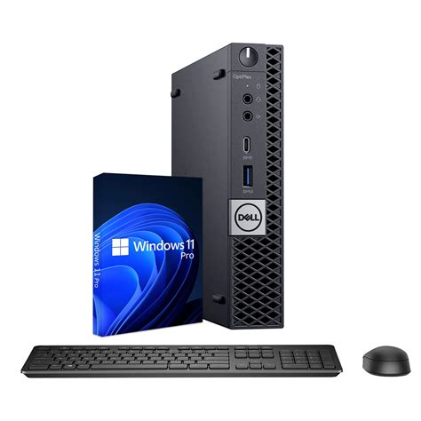 Restored Dell Optiplex 7070 Micro Mini Tiny Pc Windows 11 Pro Computer Intel Octa Core I7 9700t