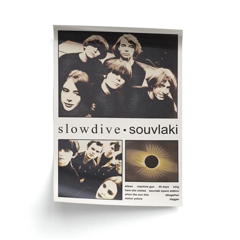 Slowdive Souvlaki Digital Poster Retro 90s Shoegaze Album Print Etsy