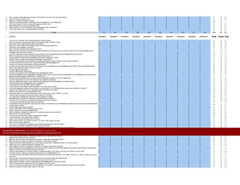 Building Lifecycle Management Implementation Toolkit Template Excel XLS