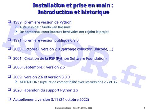 le langage python