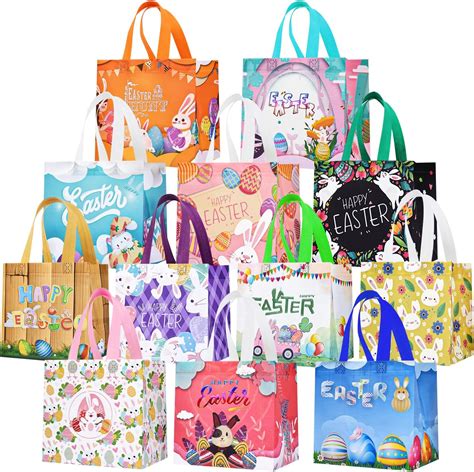 Dechisy 12pack Easter Bags With Handles Easter T Bags