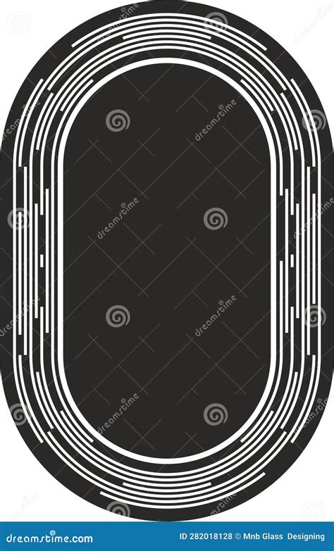 Led Mirrors Glass Border Design Vector Cdr Stock Vector Illustration Of Plotter Frosted