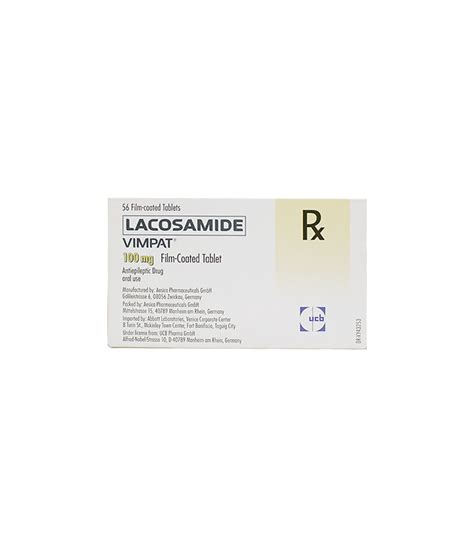 Vimpat 100mg Fc Tablet Rose Pharmacy Medicine Delivery