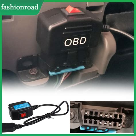 Dash Cam Power Source Adapter Voltage Obd Electrical Charging Automobile Switch Automotive With