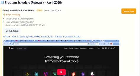 Codingjourney Webdevelopment Vite Github Linkedin Techgrowth