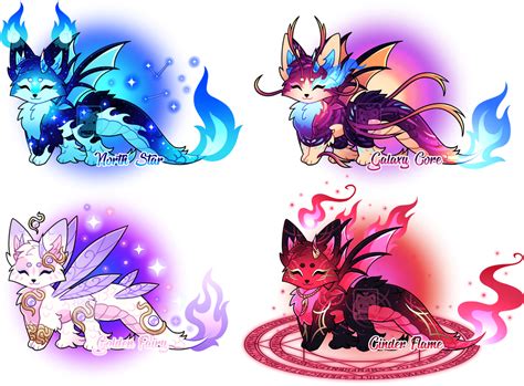 Sold Dragon Fox Adoptables By Miizue On Deviantart