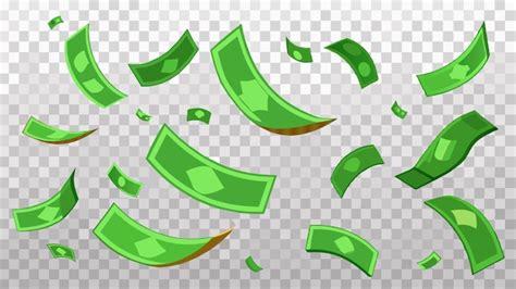 Premium Vector A Vector Illustration Of A Background With Falling Dollar Bills