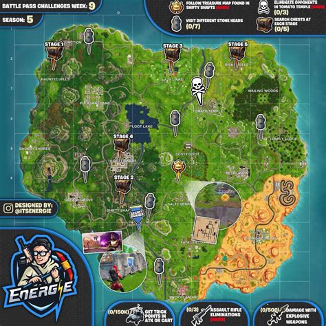 10 Best Of Printable Fortnite Map Season 5 Printable Map