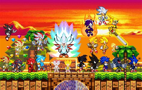 Sonic And Shadow All Forms By Darksondash On Deviantart