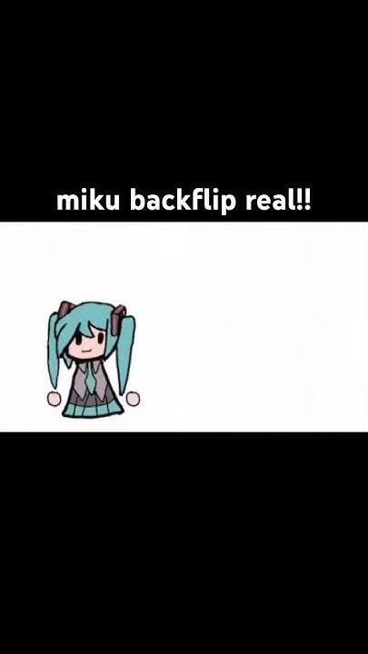 Miku Does A Backflip Vocaloid Miku Animation Youtube
